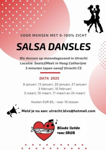 Salsa dansles voor blinden, slechtzienden en zienden - SOLGU